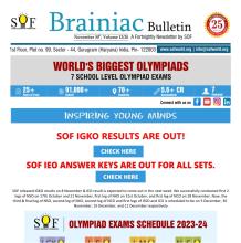 Newsletters | Science Olympiad Foundation